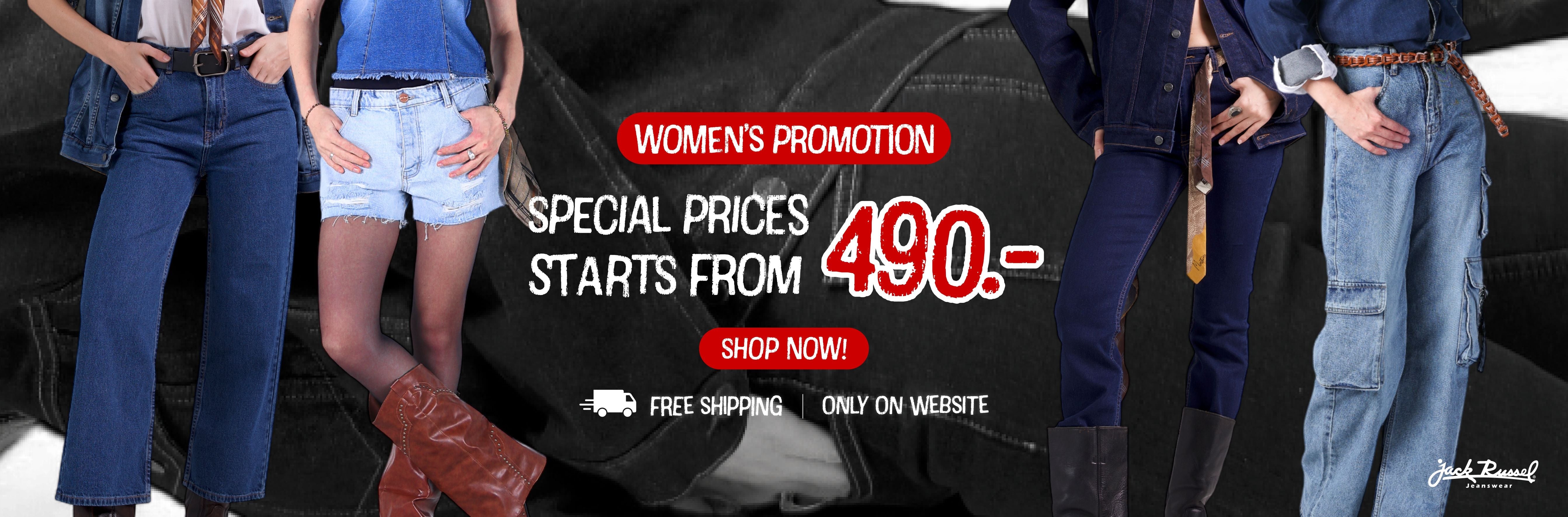 Women Special Price Promotion - September - Jack Russel Jeans